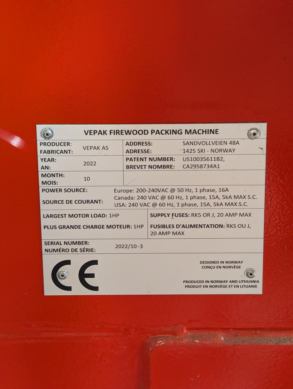 Vepak vedpakkemaskin | Landbruksauksjon.no